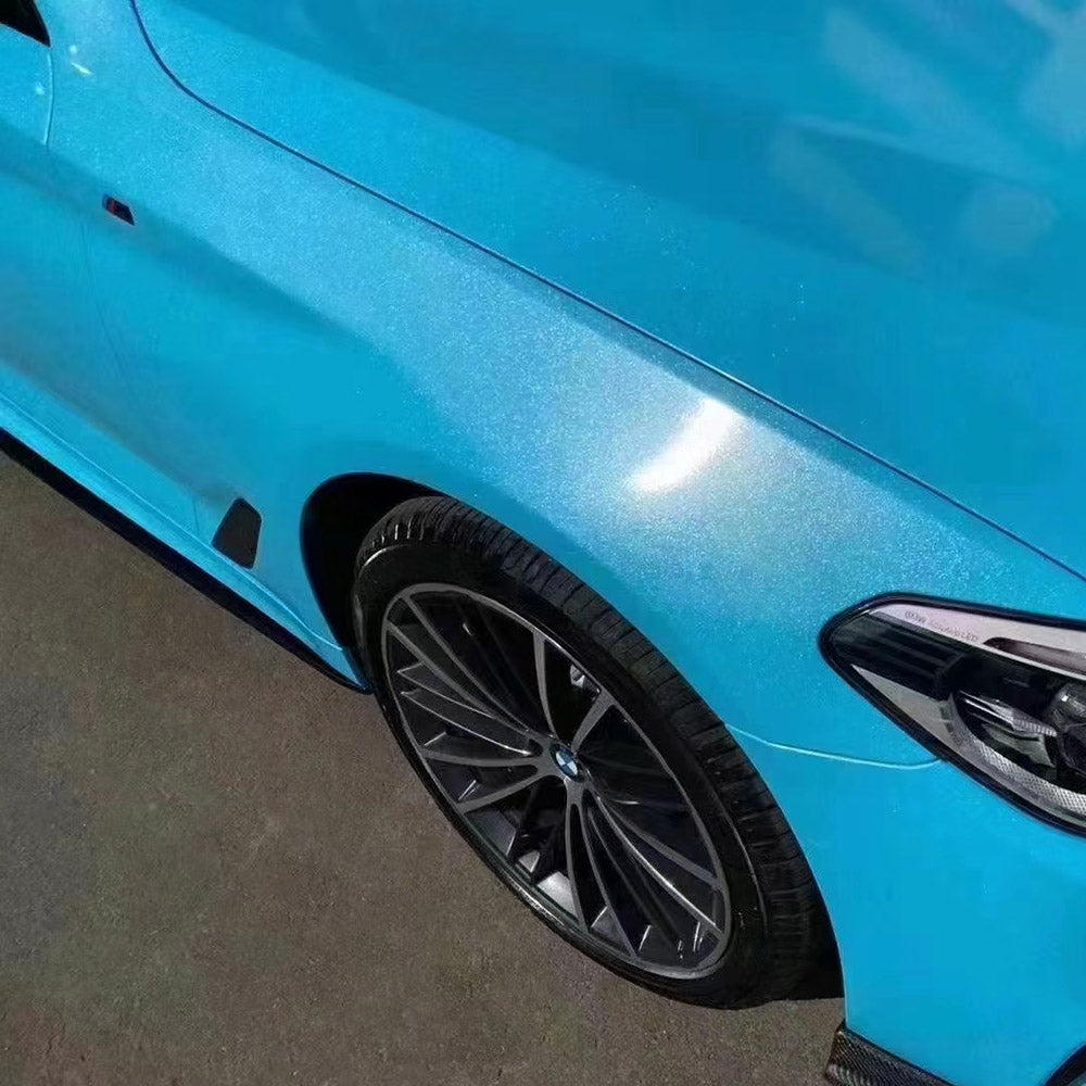 Gloss Sparkle Pearlescent Sky Blue Vinyl Wrap – wrapteck