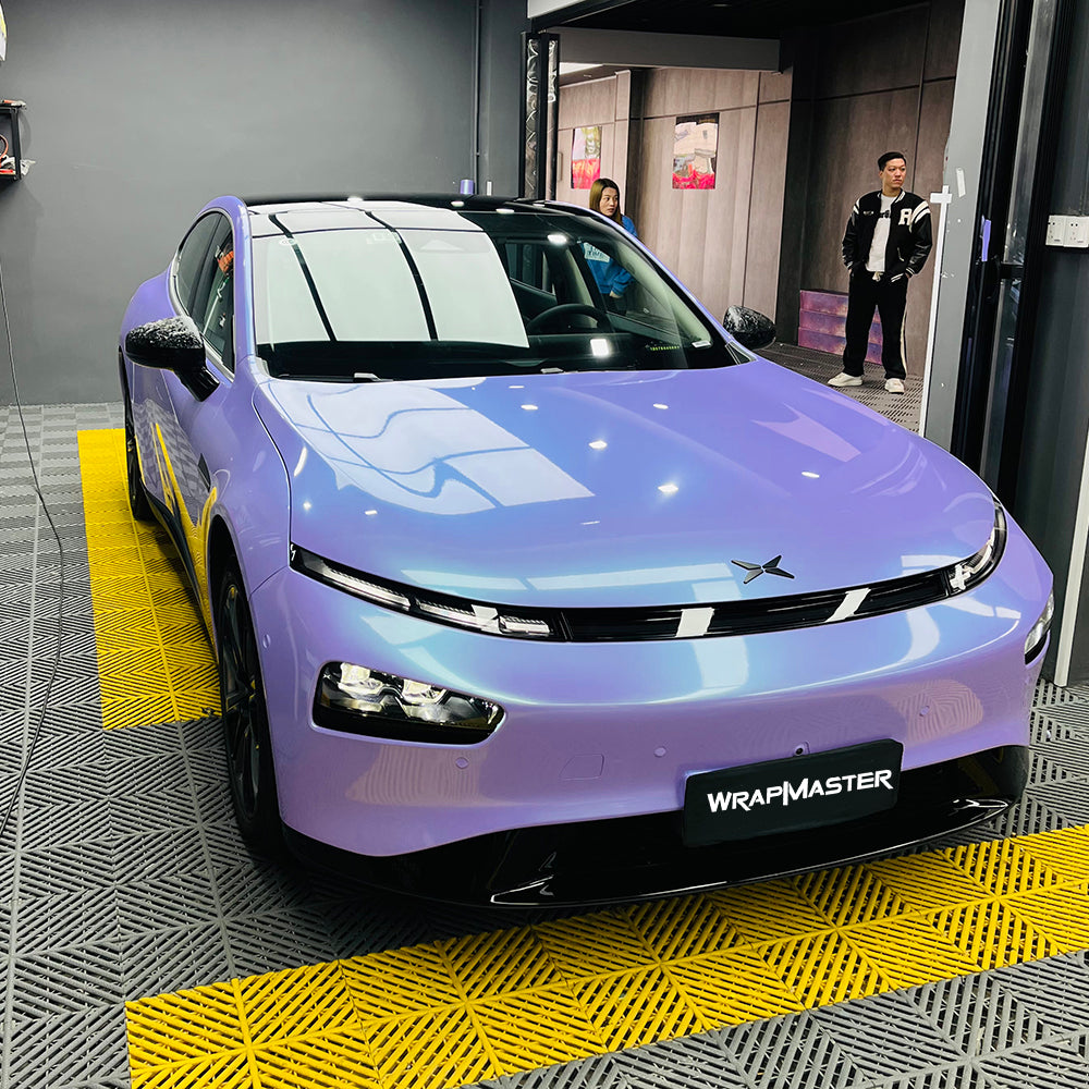 Glossy Flip Glacial Frost Blue Wrap Vinyl – wrapteck