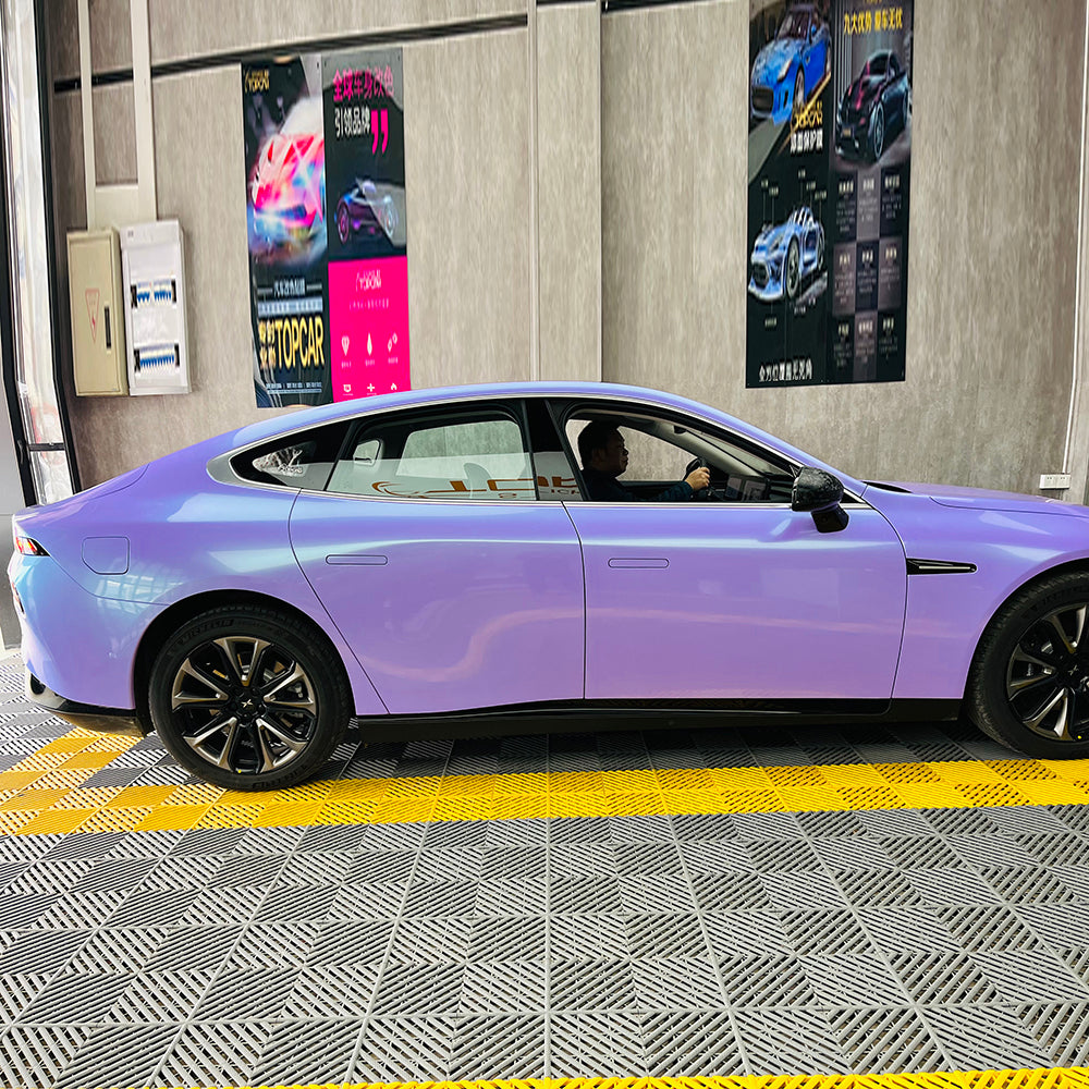 Glossy Flip Glacial Frost Blue Wrap Vinyl – wrapteck