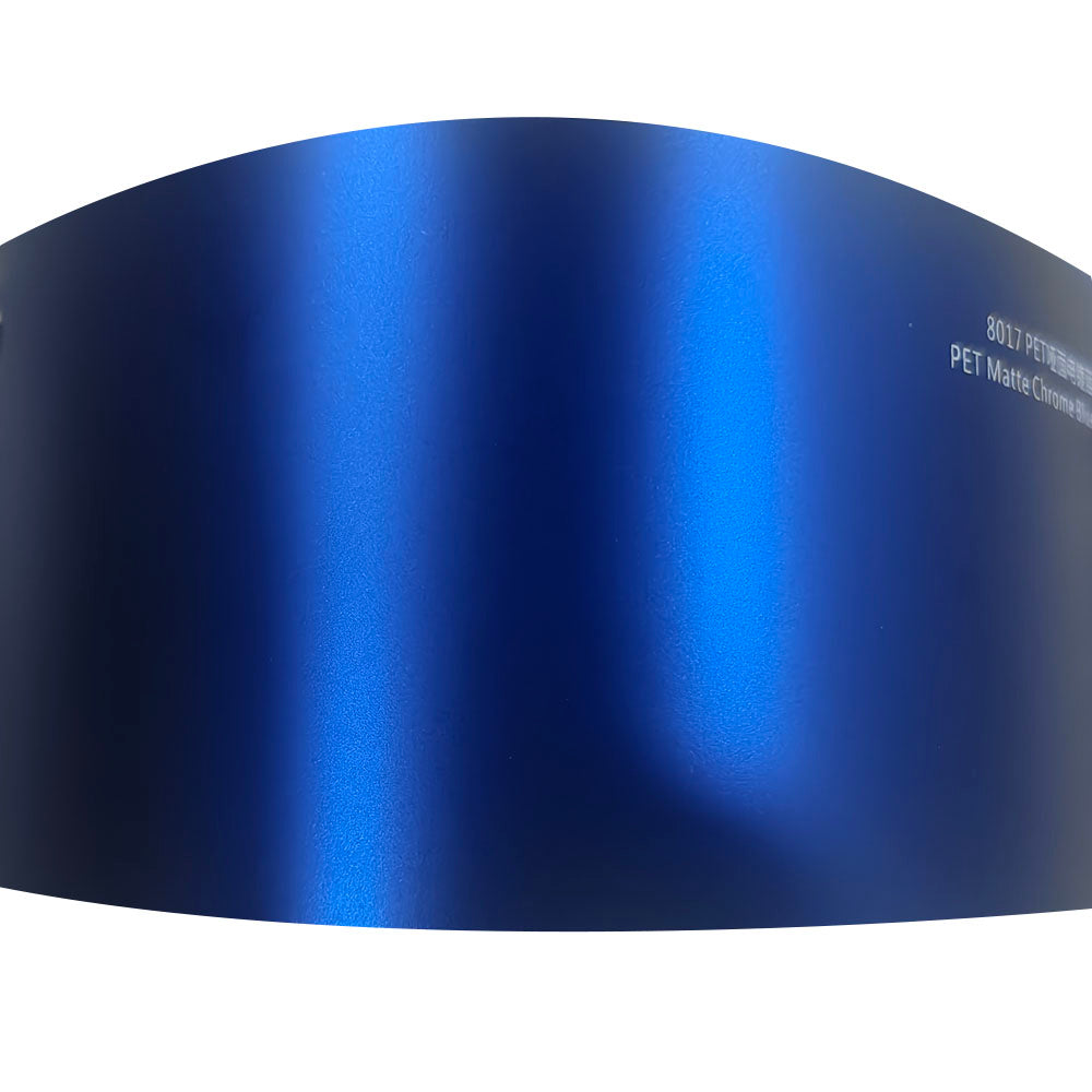 Matte Chrome Blue Car Wrap (PET Liner) – wrapteck