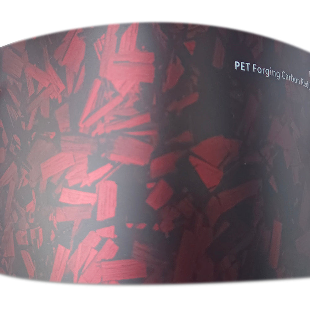 Forged Carbon Red Texture Vinyl Wrap (PET liner) – wrapteck