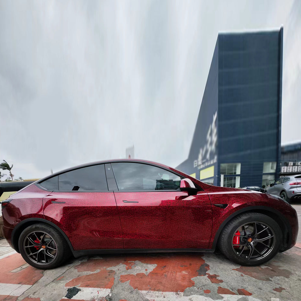 Forged Carbon Red Texture Vinyl Wrap (PET liner) – wrapteck