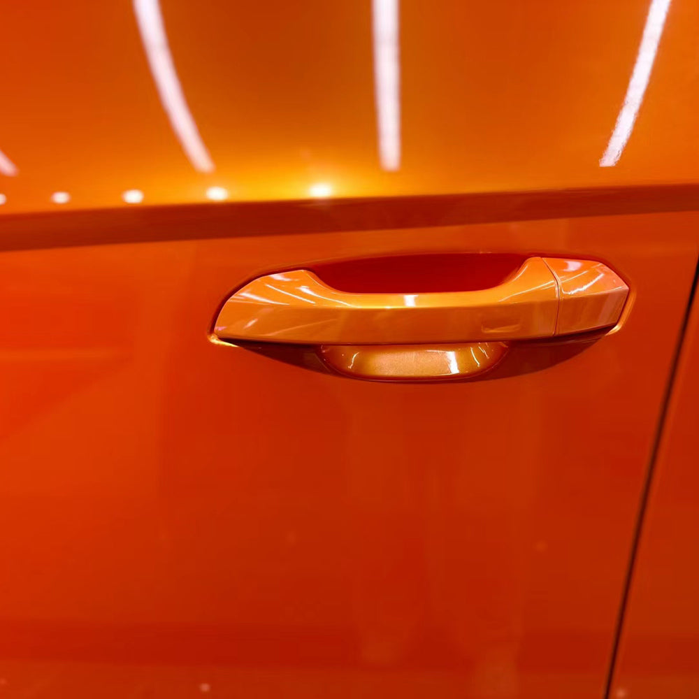 Gloss Metallic Racing Golden Orange Car Wraps – wrapteck