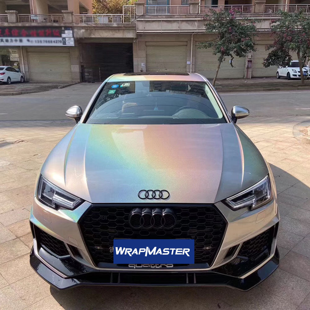 Gloss Iridescent Silver Car Wrap Colors – wrapteck