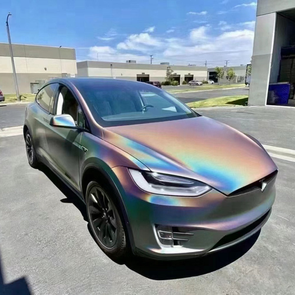 Matte Iridescent Silver Car Wrap Vinyl – wrapteck