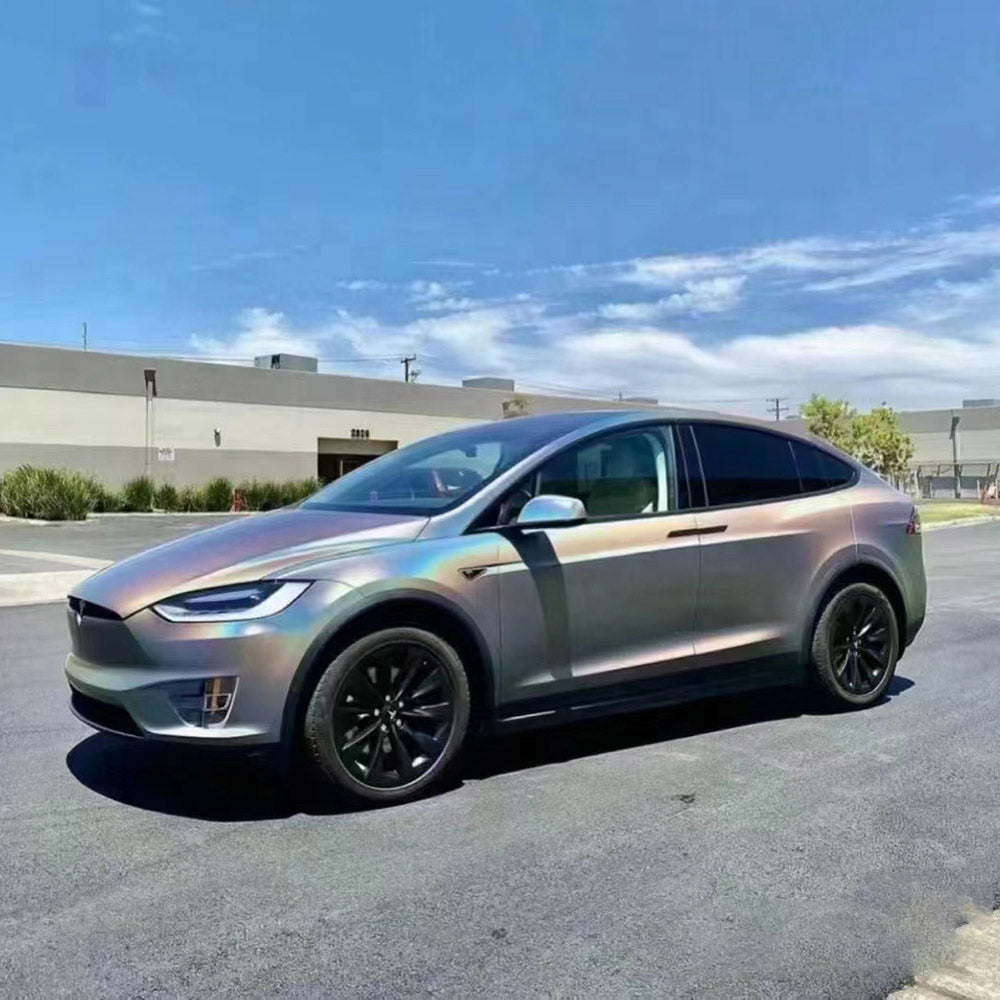 Matte Iridescent Silver Car Wrap Vinyl – wrapteck