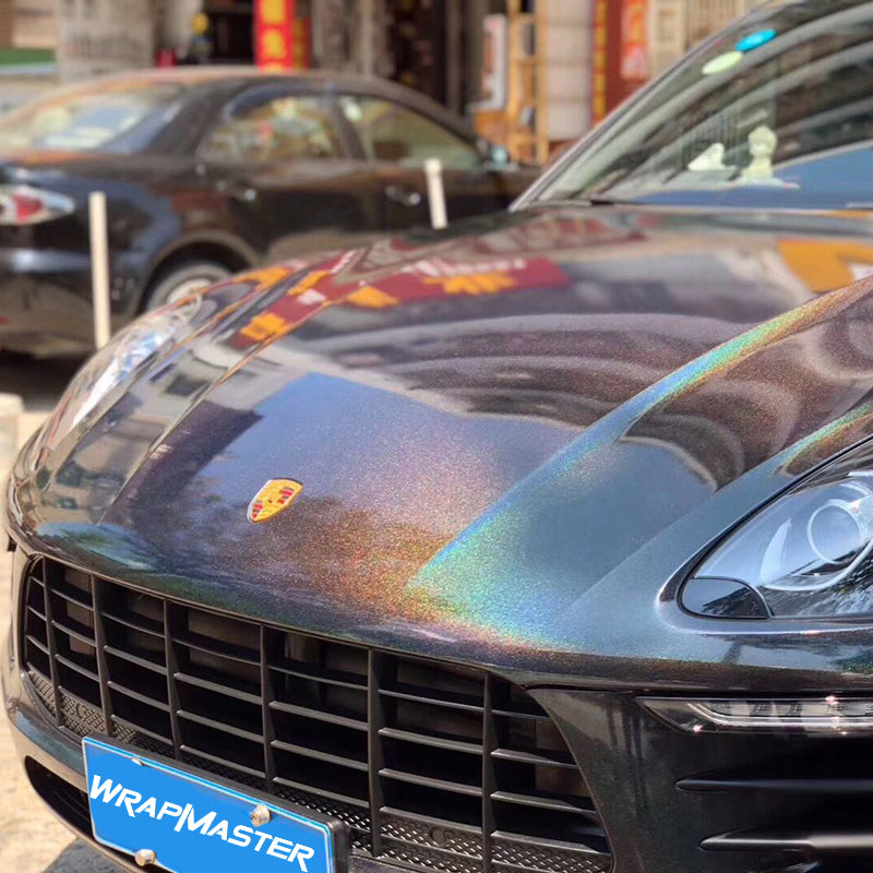 Gloss Iridescent Black Car Vinyl – wrapteck