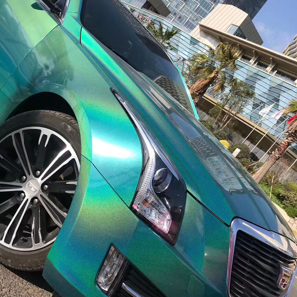 Gloss Iridescent Green Vinyl Wrap – wrapteck