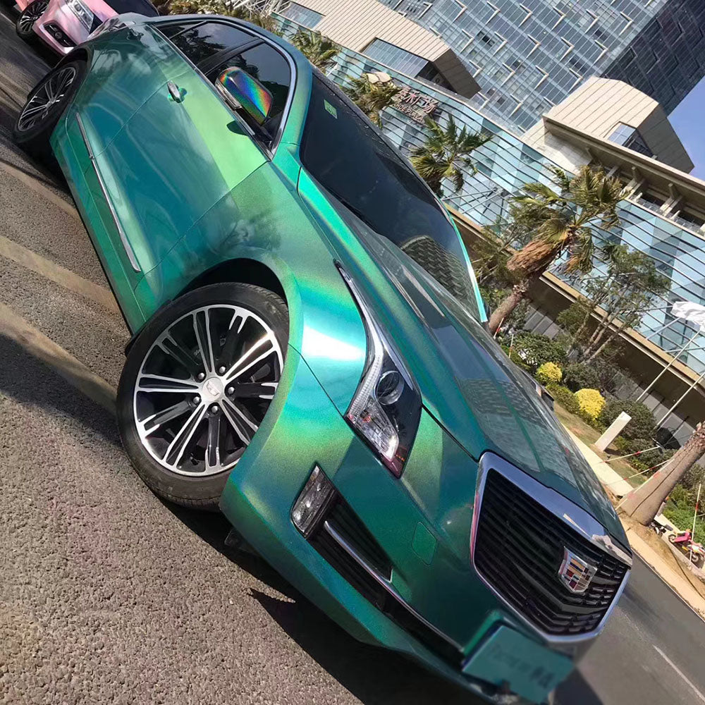 Gloss Iridescent Green Vinyl Wrap – wrapteck