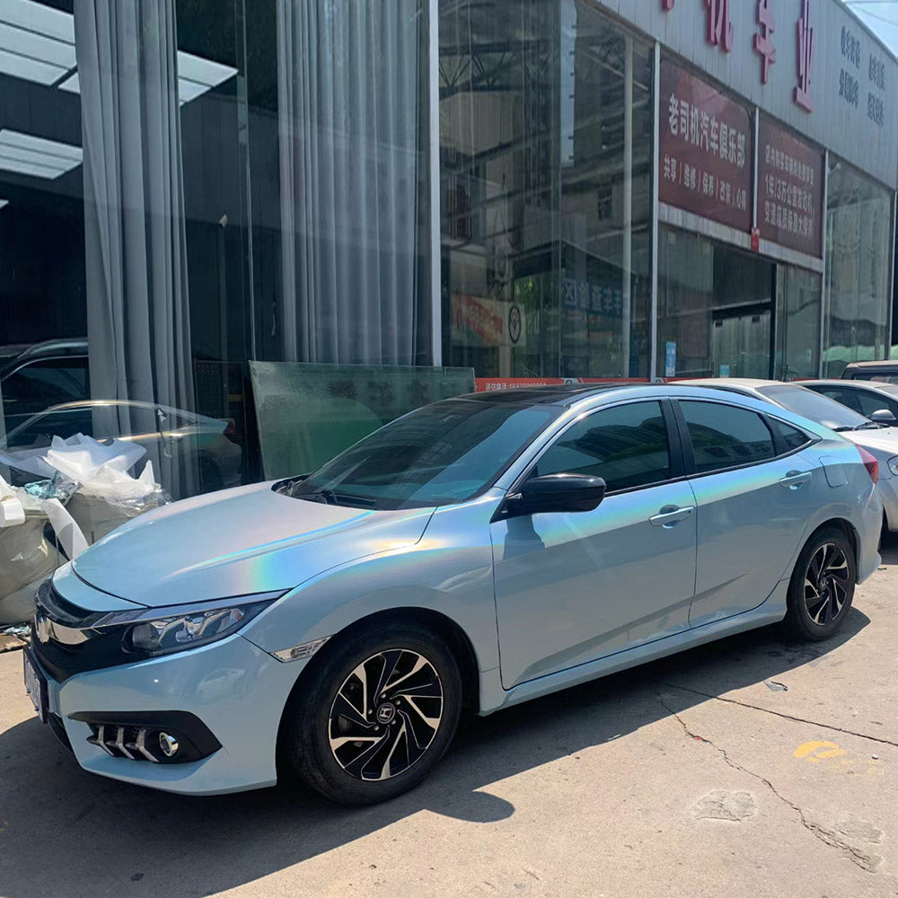 Gloss Iridescent Sea Blue Vinyl Stickers – wrapteck