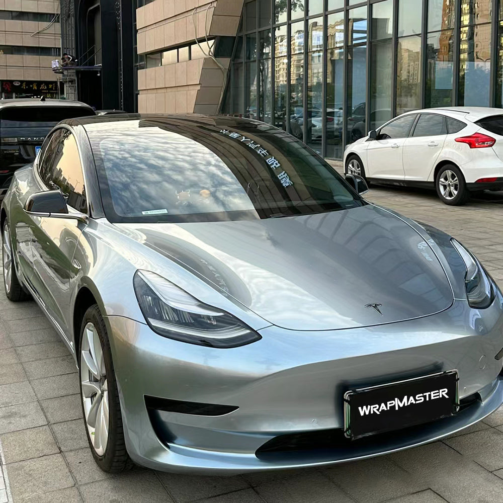 Liquid Metallic Grey Car Wrap – wrapteck