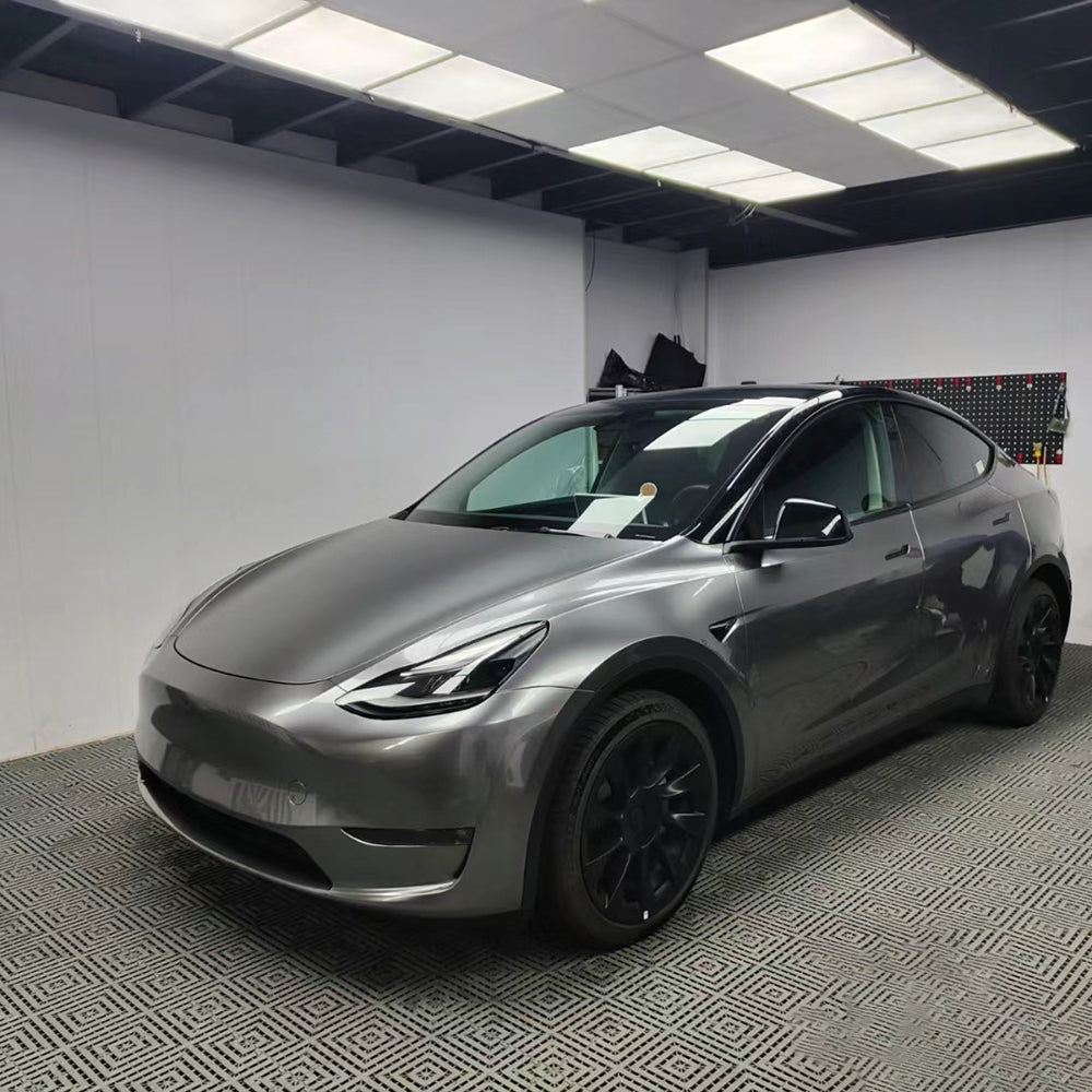 Gloss Liquid Metallic Agate Grey Vinyl Wrap (PET Liner) – wrapteck