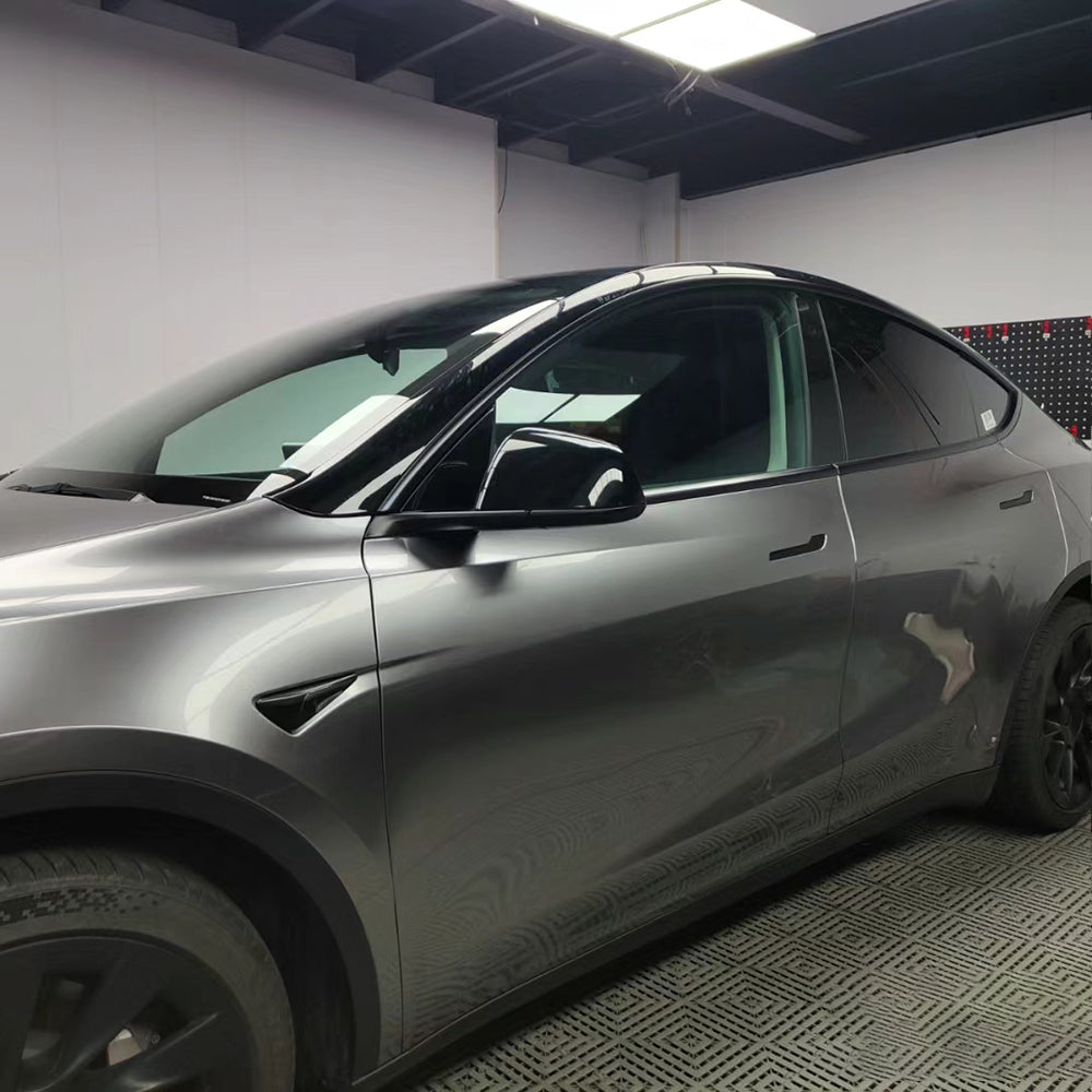 Gloss Liquid Metallic Agate Grey Vinyl Wrap (PET Liner) – wrapteck