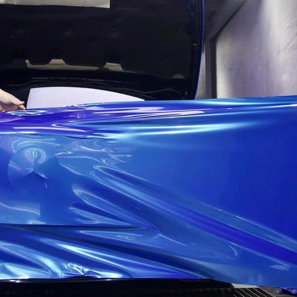 Gloss Liquid Metallic Olympic Blue Vinyl Wrap (PET Liner) – wrapteck