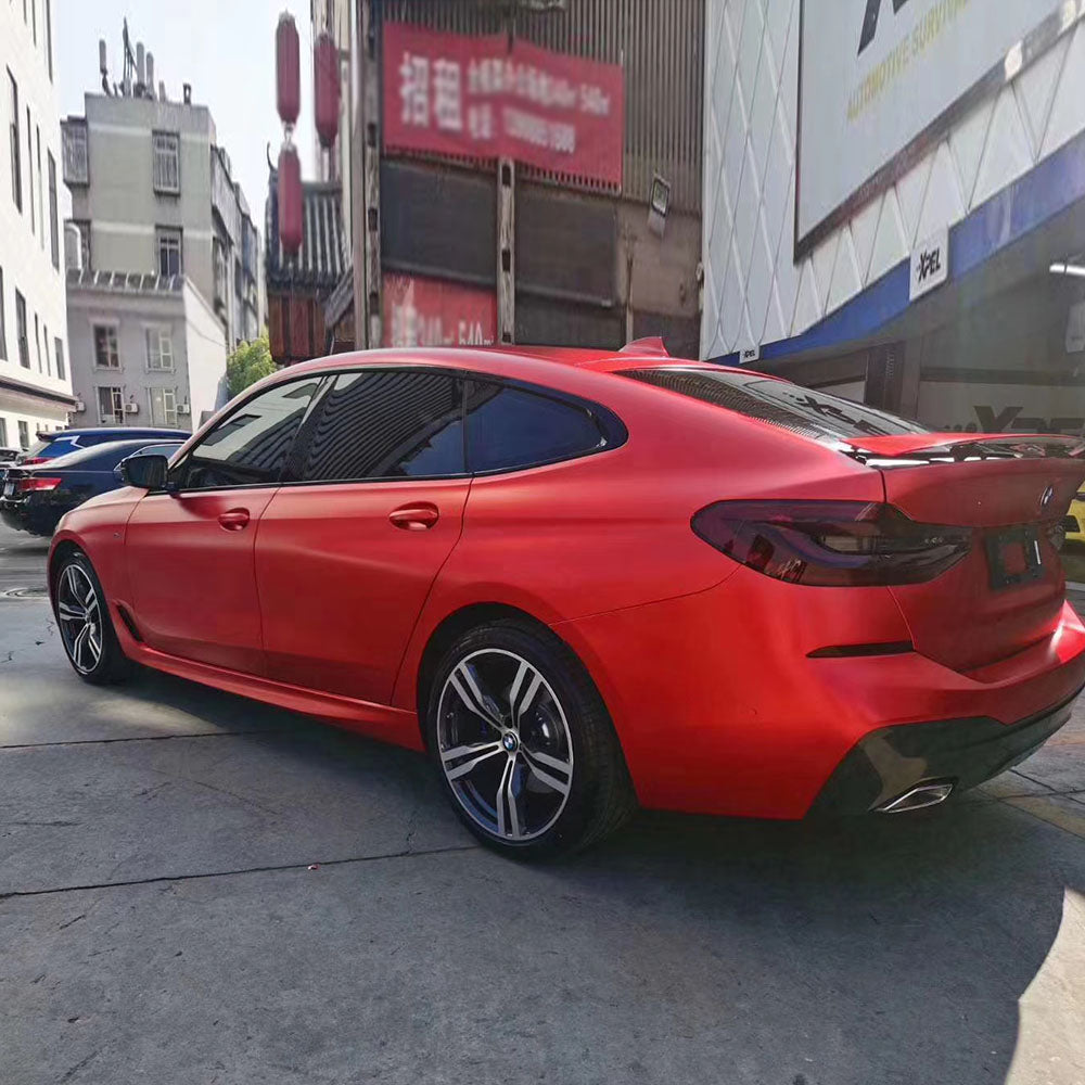 Matte Ceramic Red Car Wrap – wrapteck