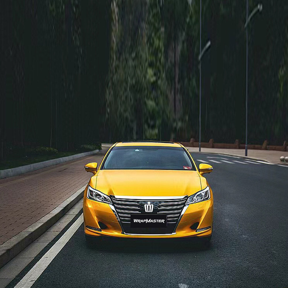 Matte Diamonds Yellow to Gold Vehicle Wrap – wrapteck