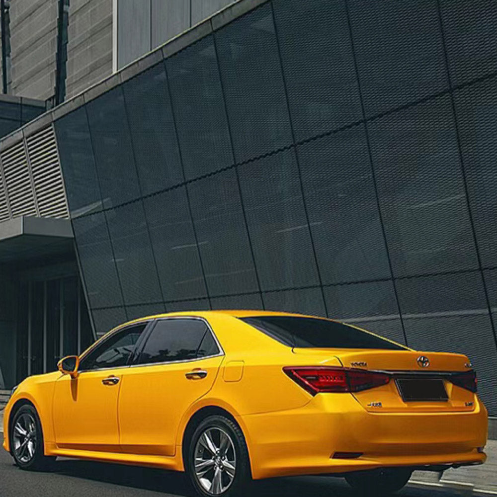 Matte Diamonds Yellow to Gold Vehicle Wrap – wrapteck