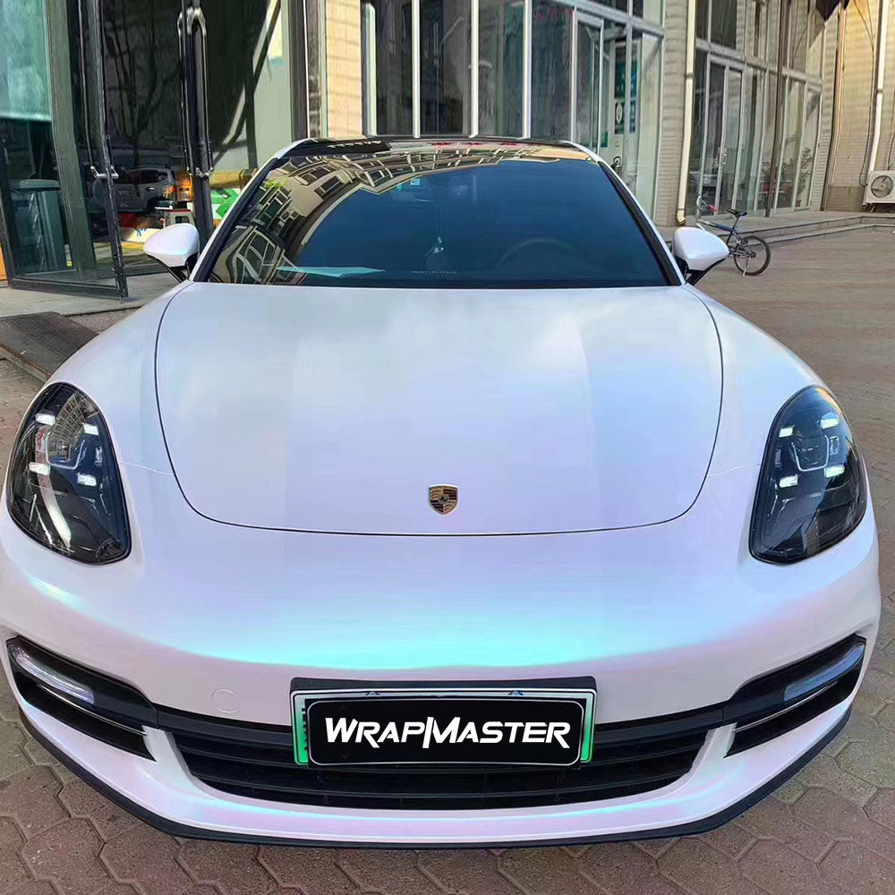 Diamond Blue White Vinyl Wrap – wrapteck