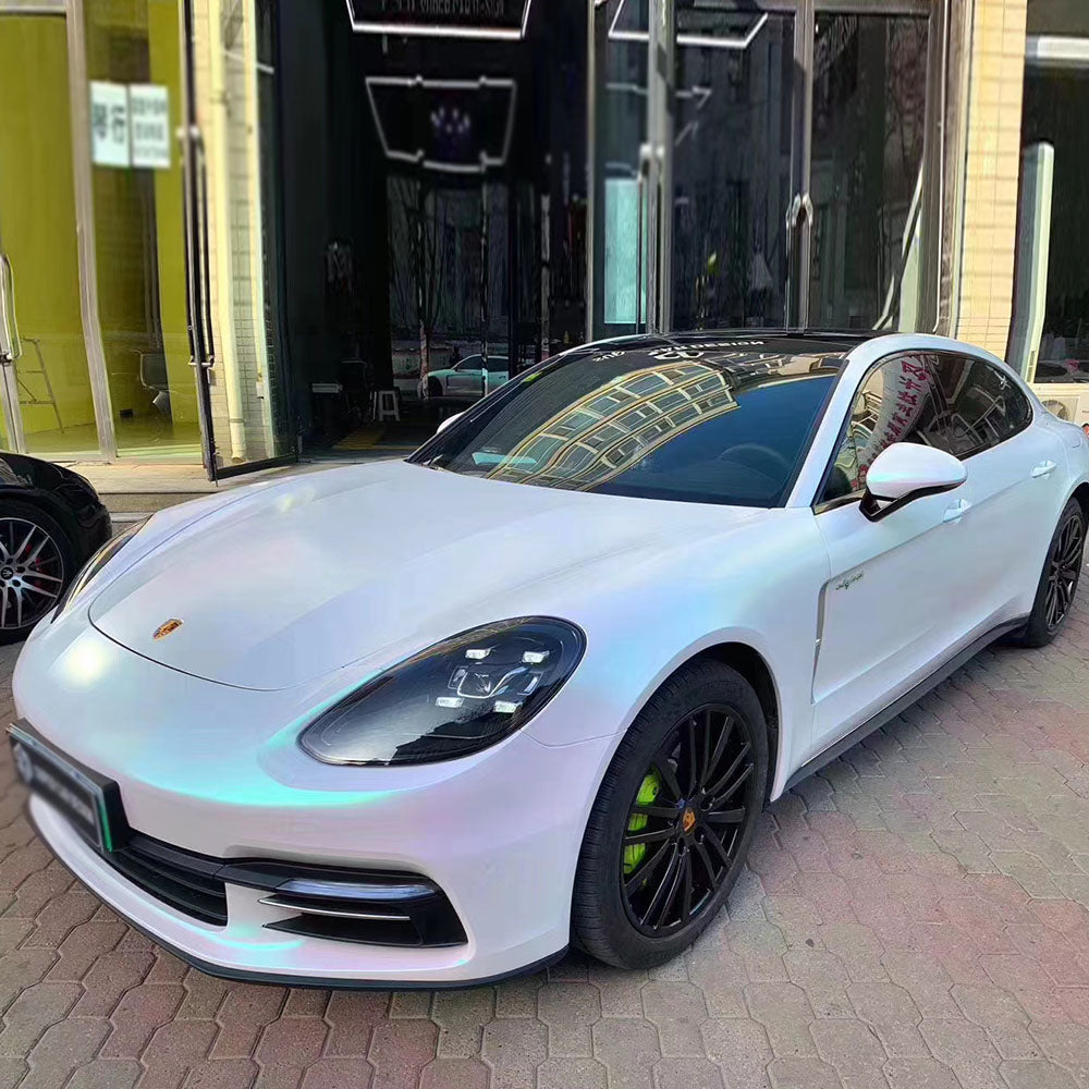 Diamond Blue White Vinyl Wrap – wrapteck