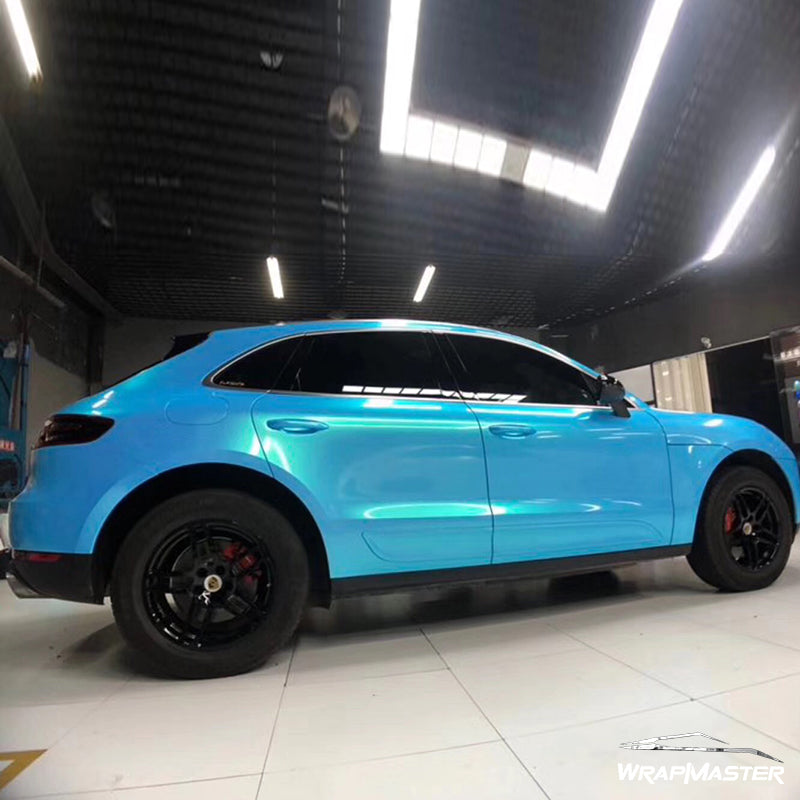 Color Shift Blue Car Wrap Magic Gold – wrapteck