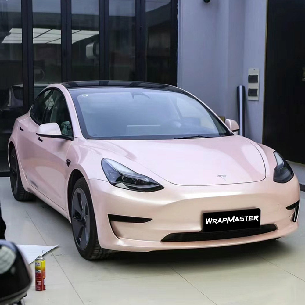 Macaron Gloss Peach Pink Auto Wrappen – wrapteck