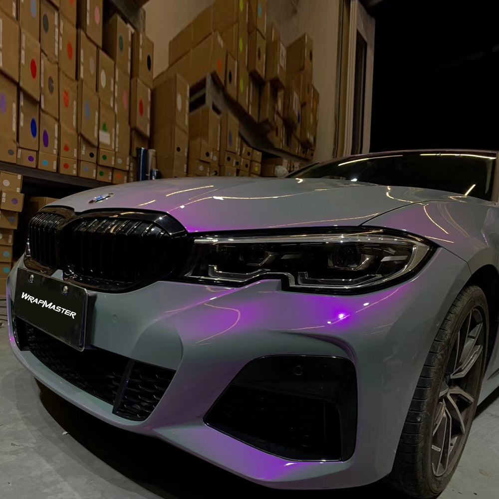 Twin Color Shift Grey Purple Wrap Metallic – wrapteck