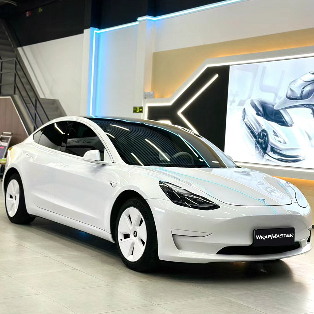 Super Gloss White Car Wrap (PET Liner) – wrapteck