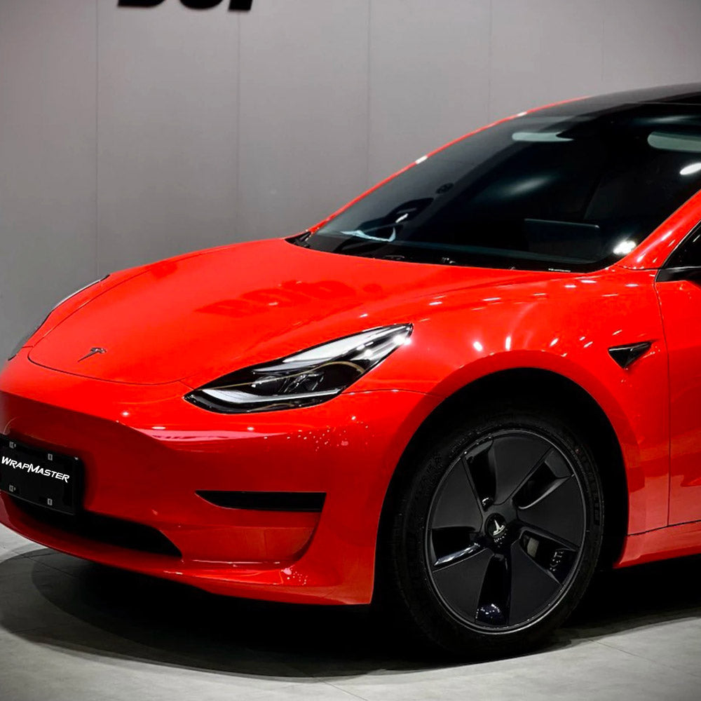 Super Gloss Carmine Red Vinyl Wrap (PET Liner) – wrapteck