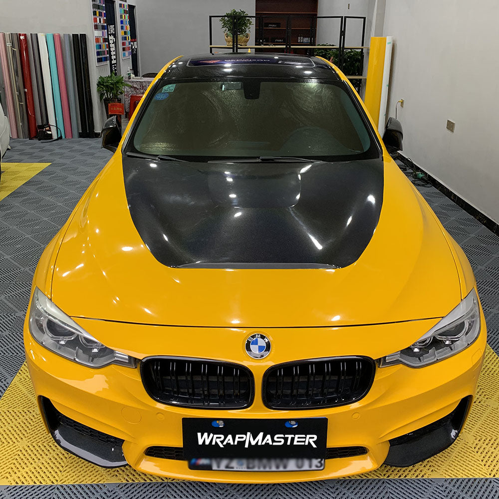 Super Gloss Sunflower Yellow Wrap (PET Liner) – wrapteck