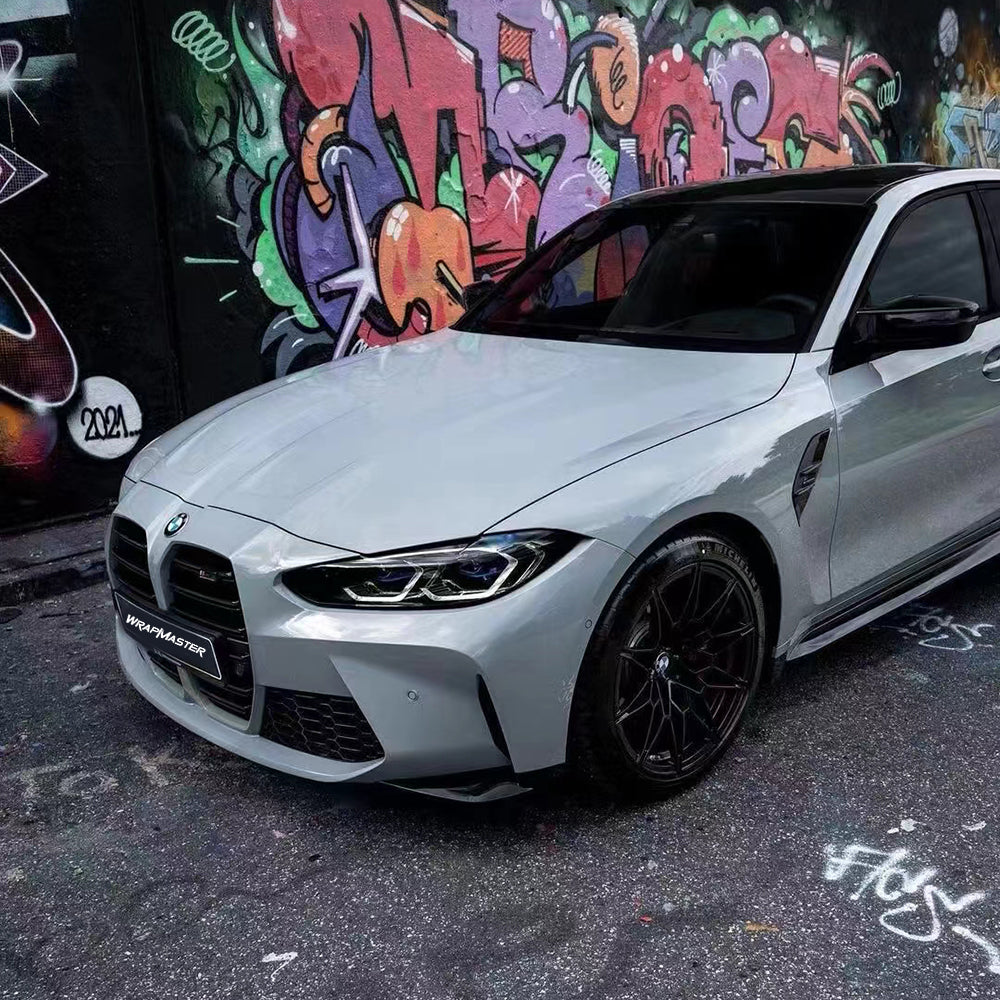 Super Gloss Brooklyn Grey Vinyl Wrap (PET Liner) – wrapteck