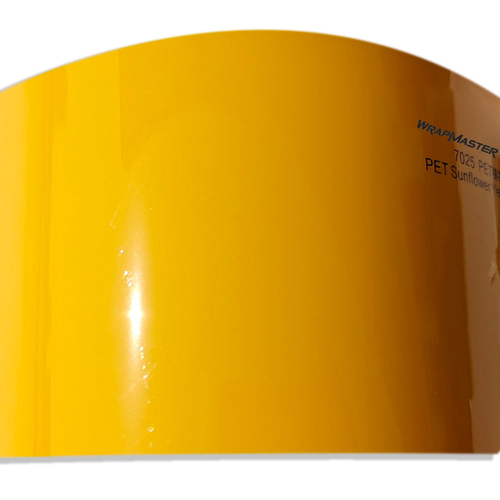 Super Gloss Sunflower Yellow Wrap (PET Liner) – wrapteck