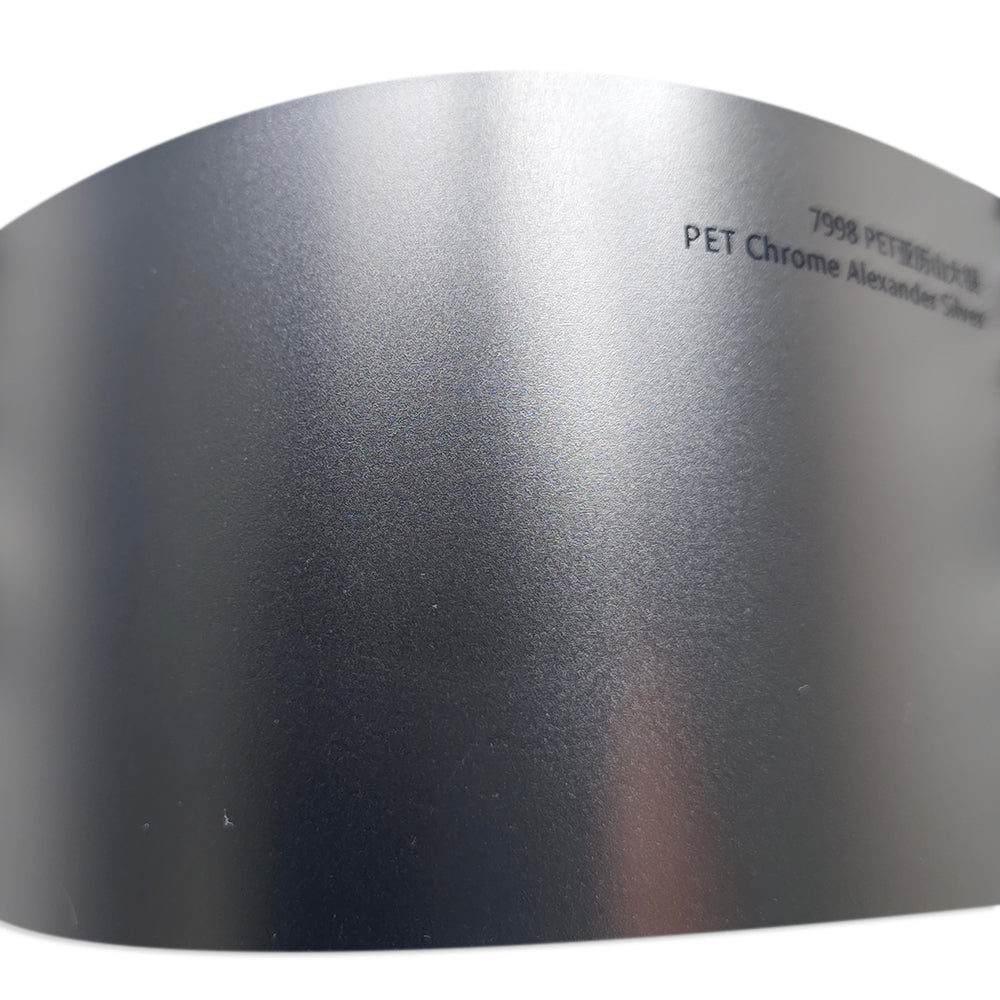 Super Chrome Alexander Silver Metallic Vinyl (PET Liner) – wrapteck