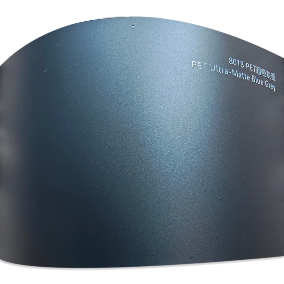 Ultral Matte Metal Blue Grey Vinyl Wrap (PET Liner) – wrapteck