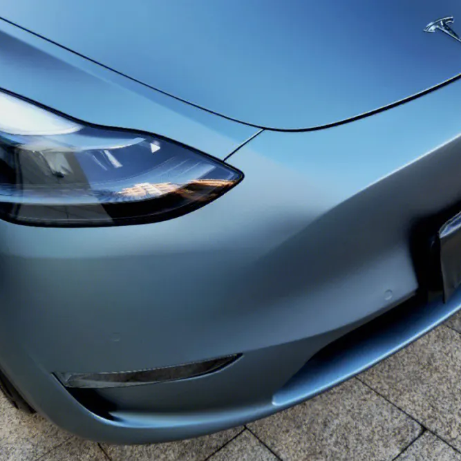 Ultral Matte Metal Blue Grey Vinyl Wrap (PET Liner) – wrapteck