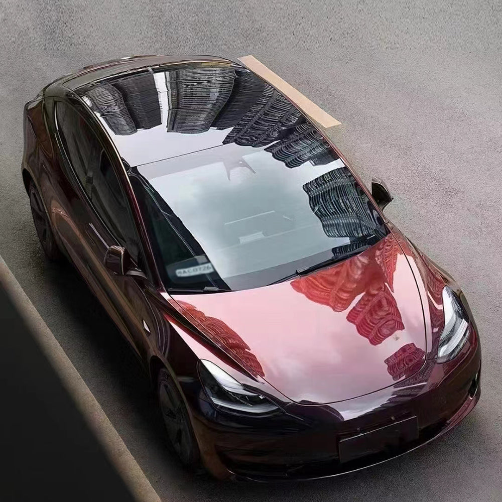 Super Chameleon Flowing Phantom Black Red Wrap (PET Liner) – wrapteck