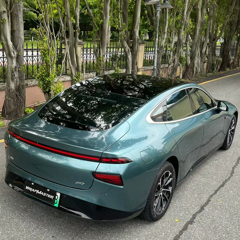 Gloss Metallic Interstellar Green Vinyl Wrap (PET Liner) – wrapteck
