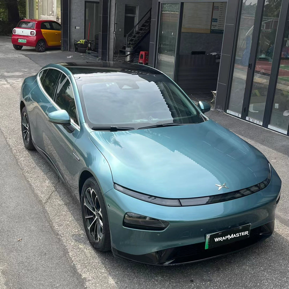 Gloss Metallic Interstellar Green Vinyl Wrap (PET Liner) – wrapteck