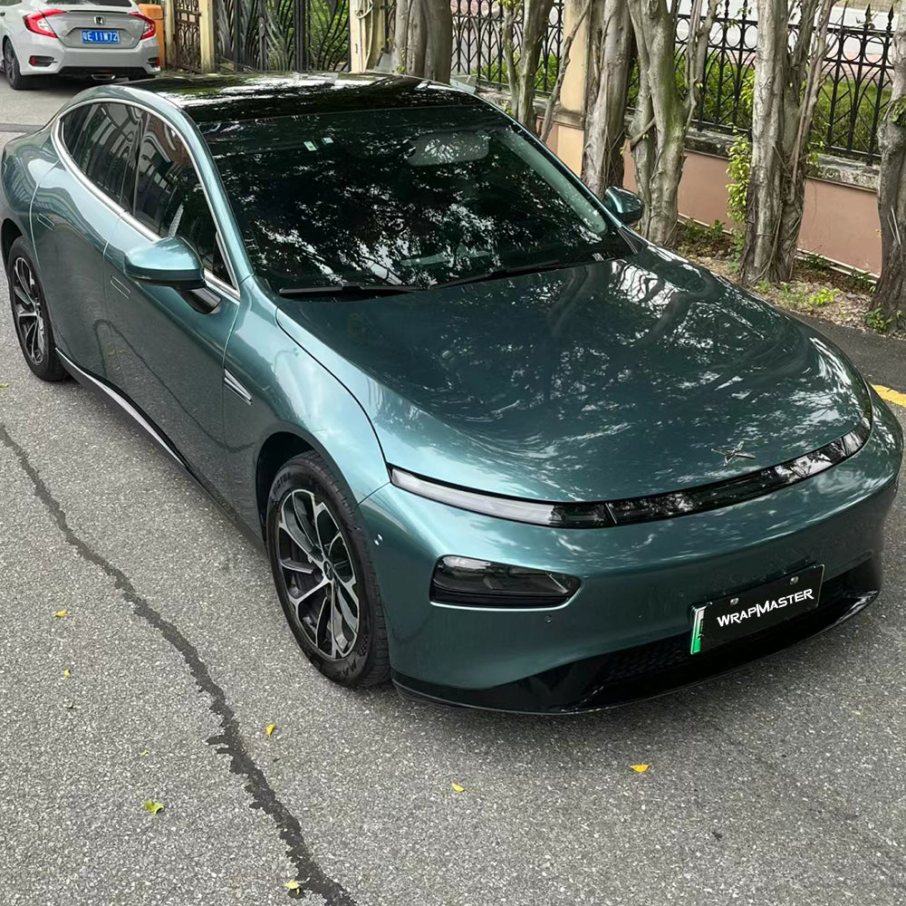 Gloss Metallic Interstellar Green Vinyl Wrap (PET Liner) – wrapteck