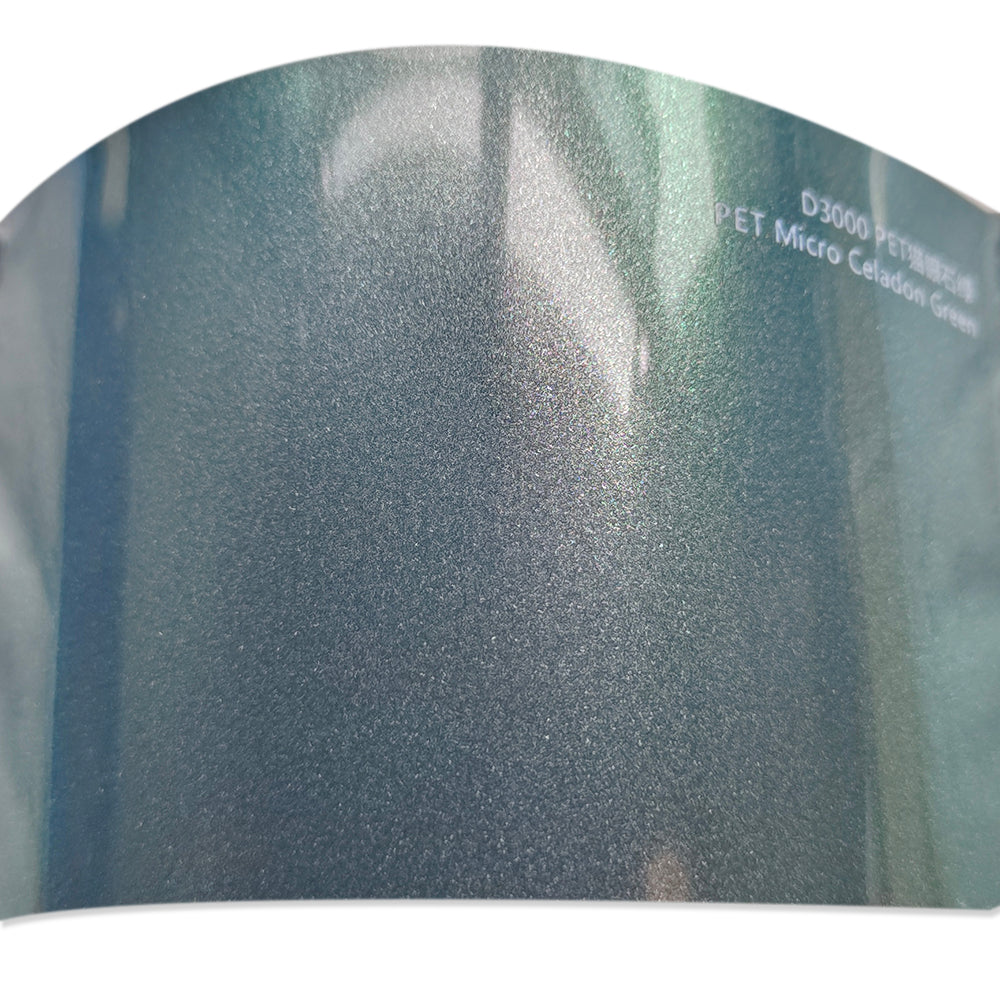 Gloss Diamonds Micro Celadon Green Grey Car Wrap (PET Liner) – wrapteck