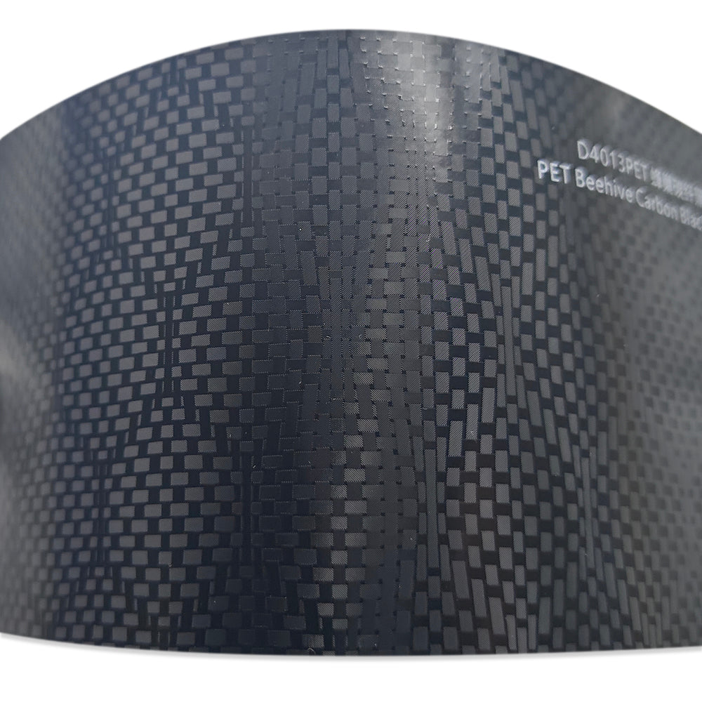 Matte Beehive Carbon Black Wrap (PET Liner) – wrapteck