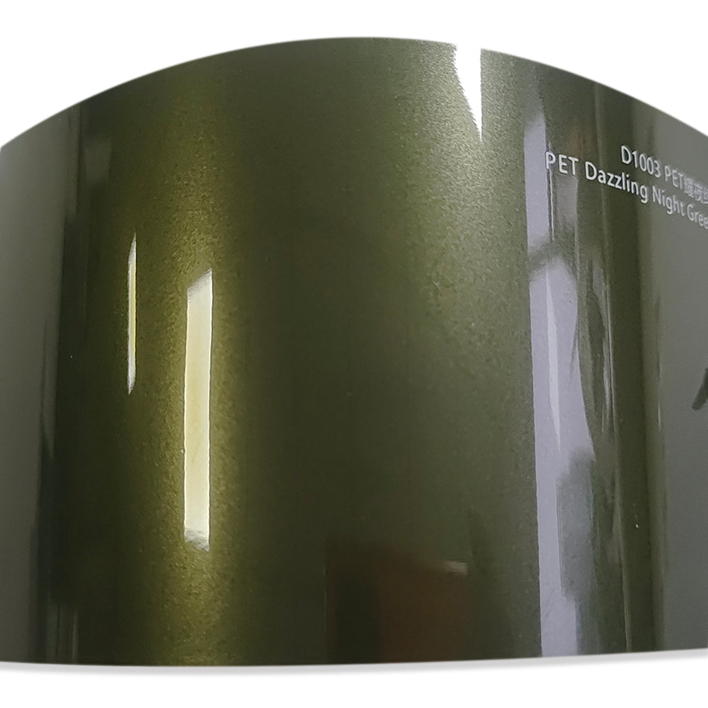 Gloss Metallic Dazzling Night Green Vehicle Wrap (PET Liner) – wrapteck