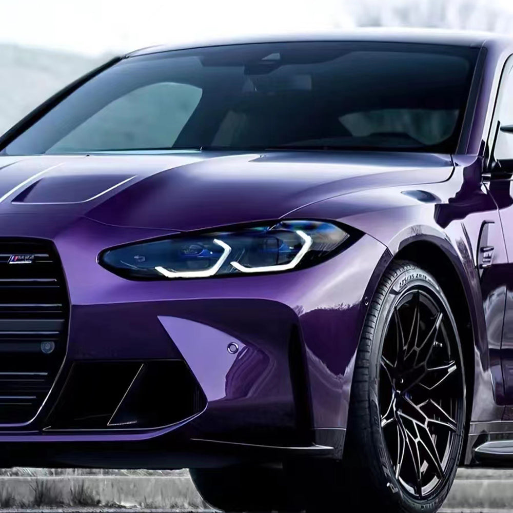 Gloss Paint Metallic Midnight Purple Vehicle Wrap Vinyl – wrapteck