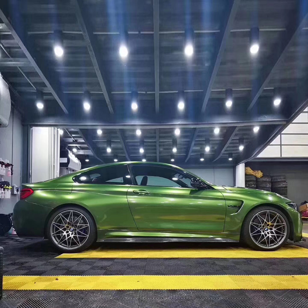 Gloss Metallic Mamba Green Car Vinyl Wrap (PET Liner) – wrapteck