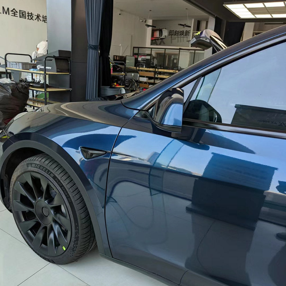 Gloss Paint Metallic Midnight Cyan Vinyl Colors – wrapteck