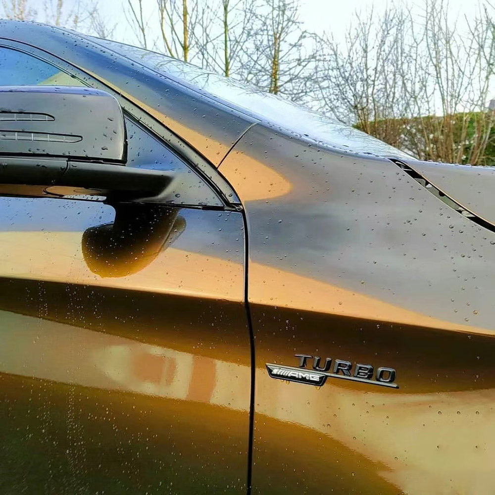 Gloss Paint Metallic Midnight Gold Car Wrap – wrapteck