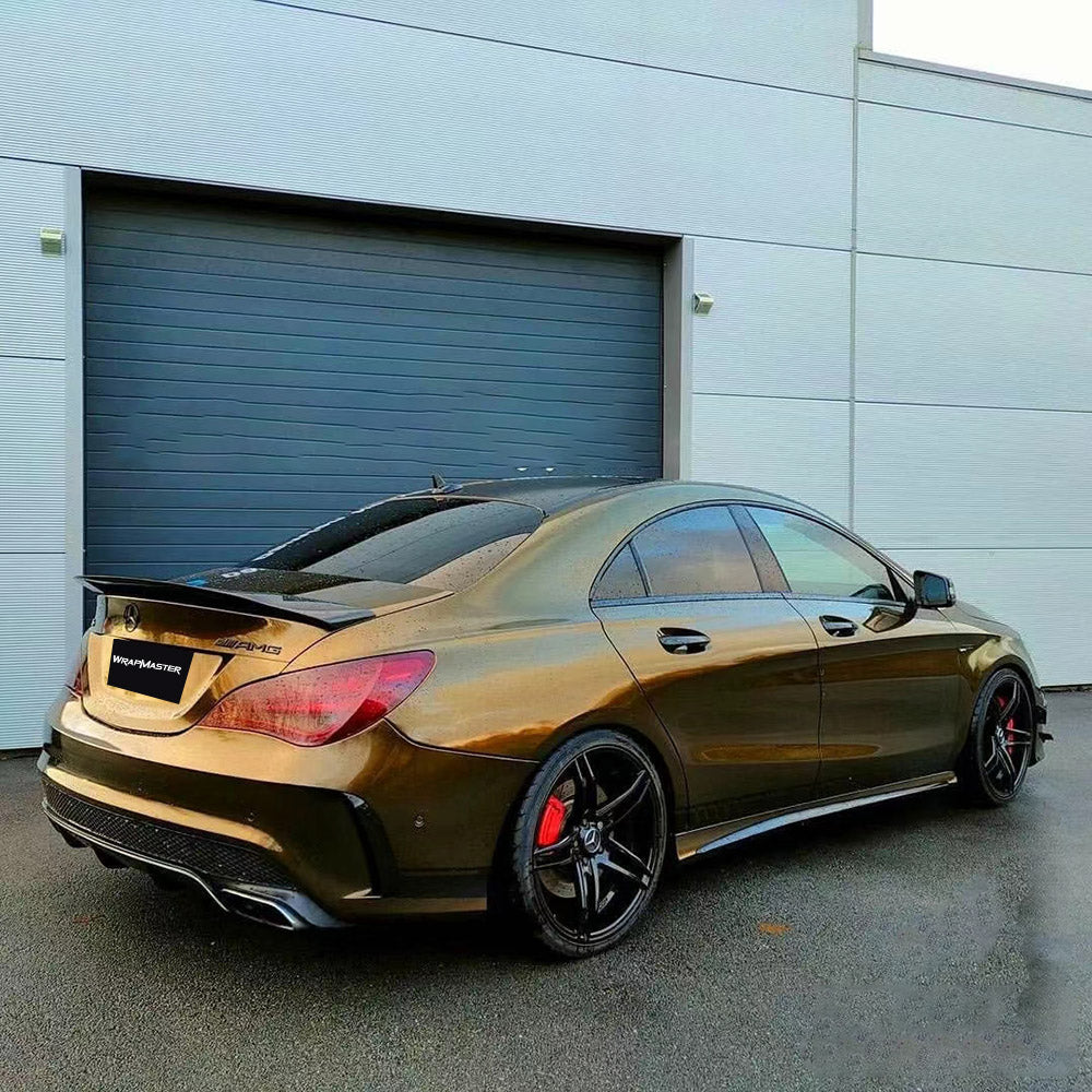 Gloss Paint Metallic Midnight Gold Car Wrap – wrapteck