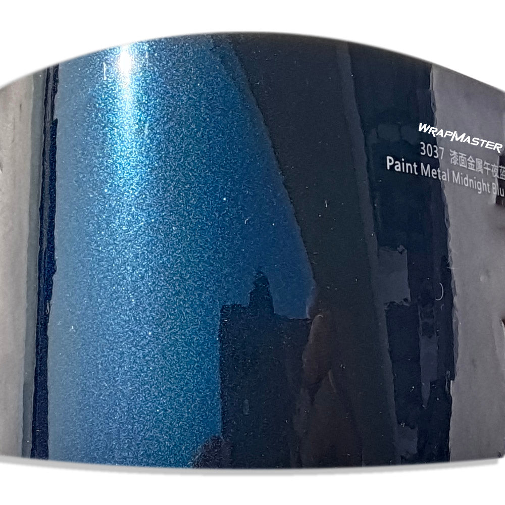 Gloss Paint Metallic Midnight Blue Car Wrap – wrapteck