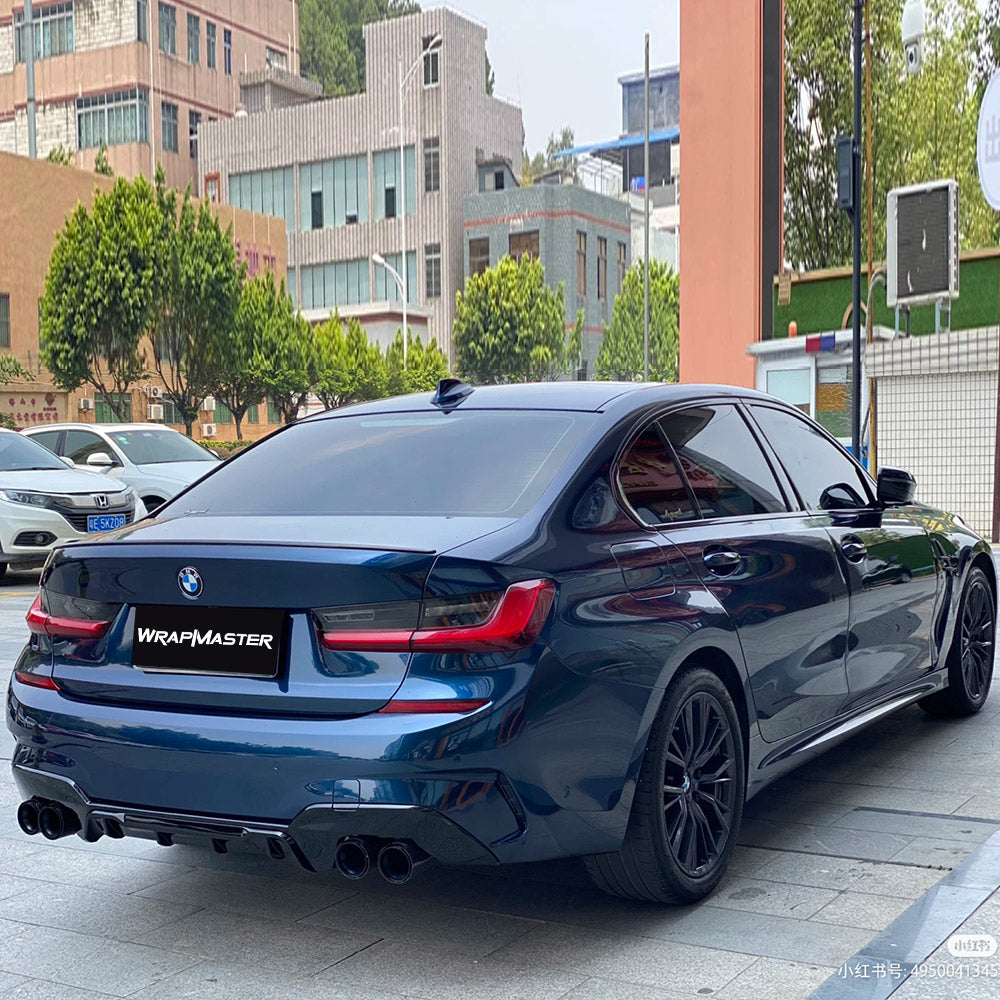 Gloss Paint Metallic Midnight Blue Car Wrap – wrapteck