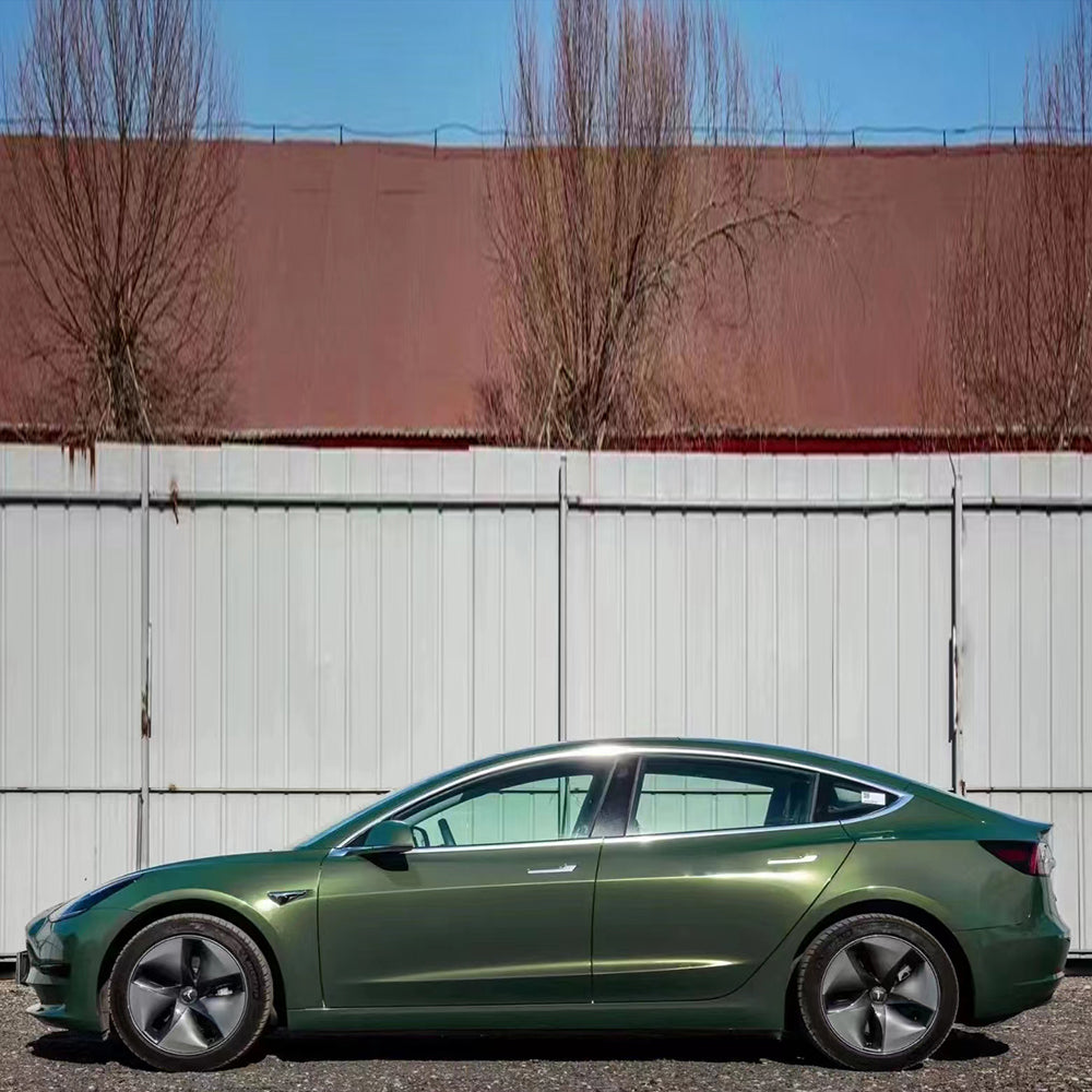 Gloss Metallic Dazzling Night Green Vehicle Wrap (PET Liner) – wrapteck