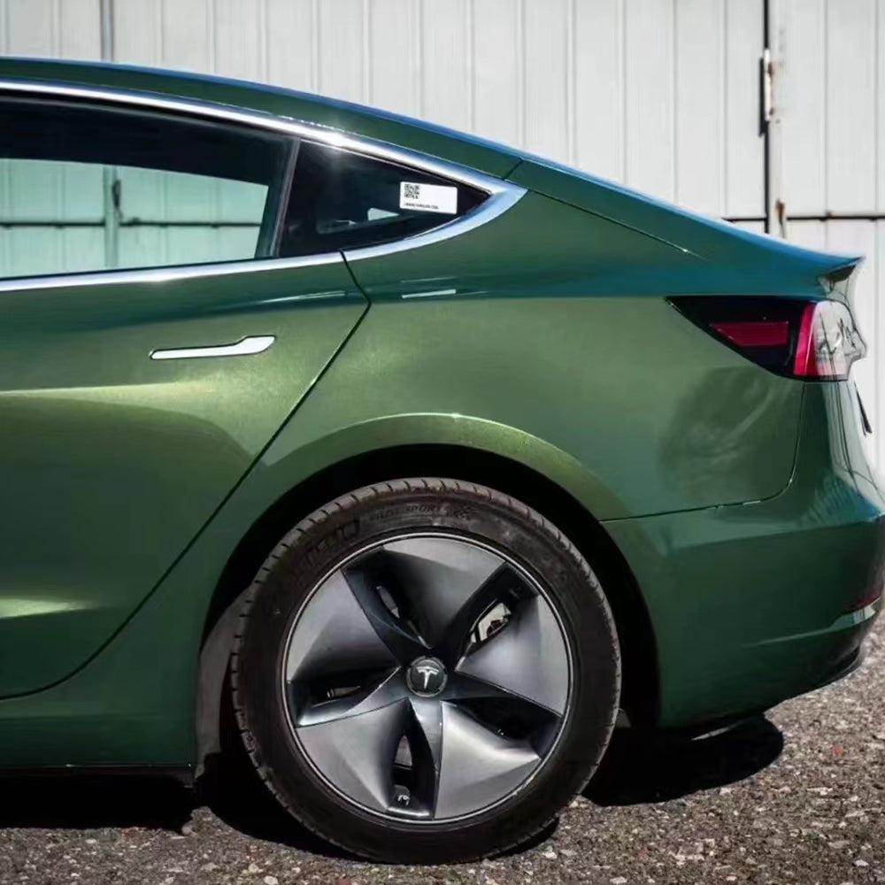 Gloss Metallic Dazzling Night Green Vehicle Wrap (PET Liner) – wrapteck
